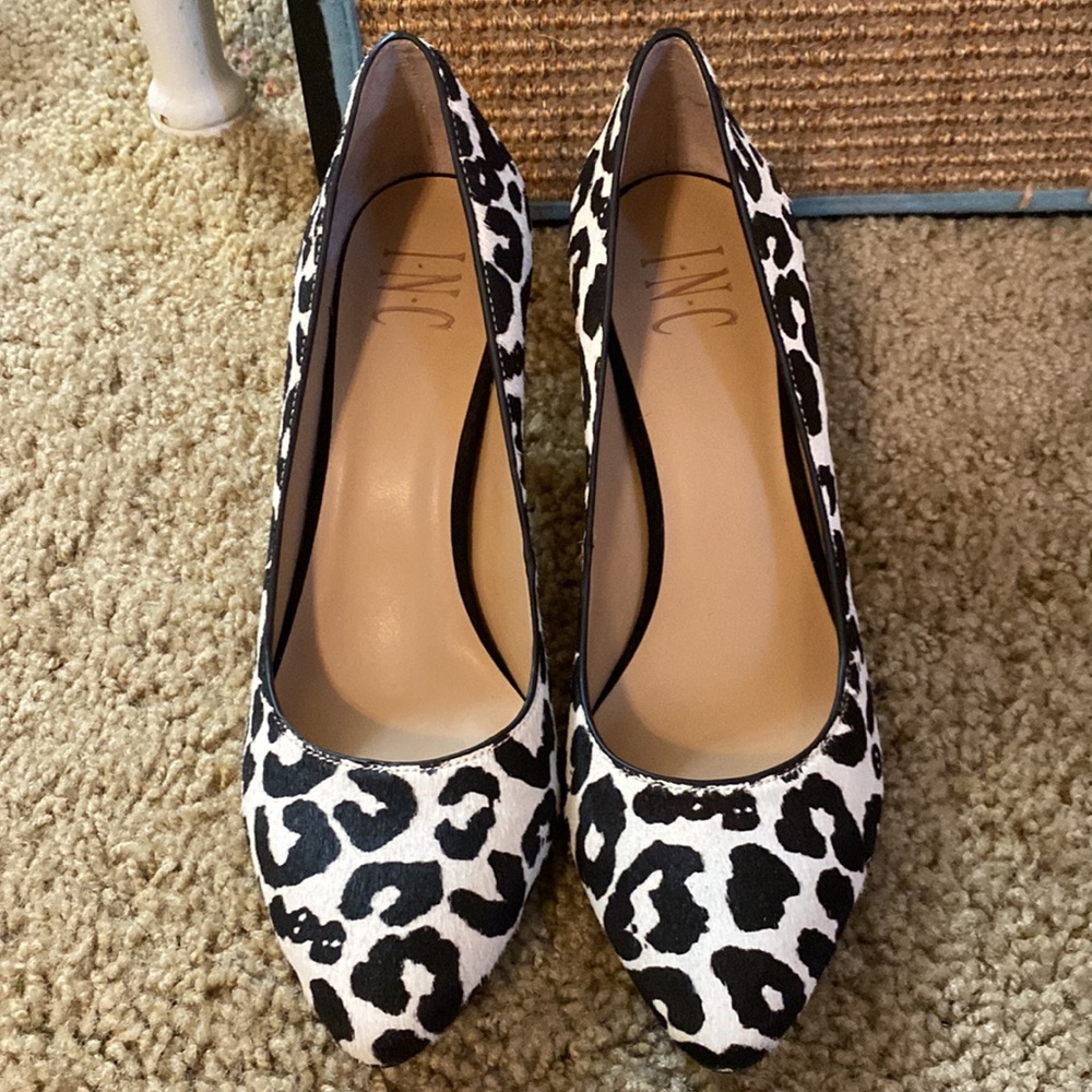 Animal/Cow Print Heels - New - Gem